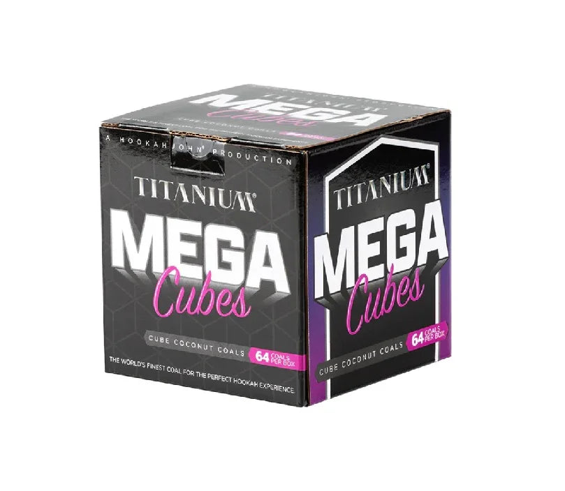 Hookah John Titanium 26mm Mega Coconut Charcoal 1kg - Hookah Shisha ...
