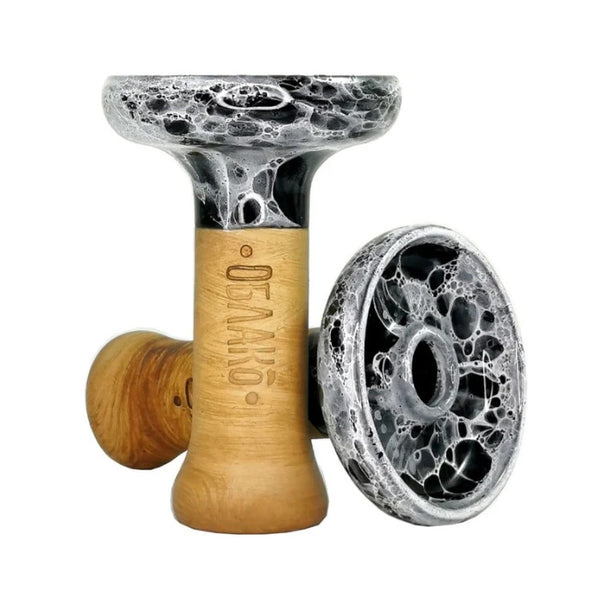 Oblako Phunnel L Glaze Bowl - Black Marble - Hookah Shisha - UK - black ...