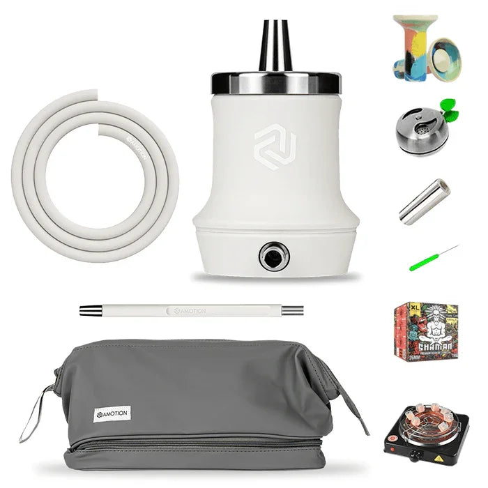 Amotion Roam Travel Shisha Set - Stone - Hookah Shisha - UK - black ...