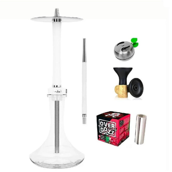 Nube Unique White One Shisha Set - Hookah Shisha - UK - black friday ...