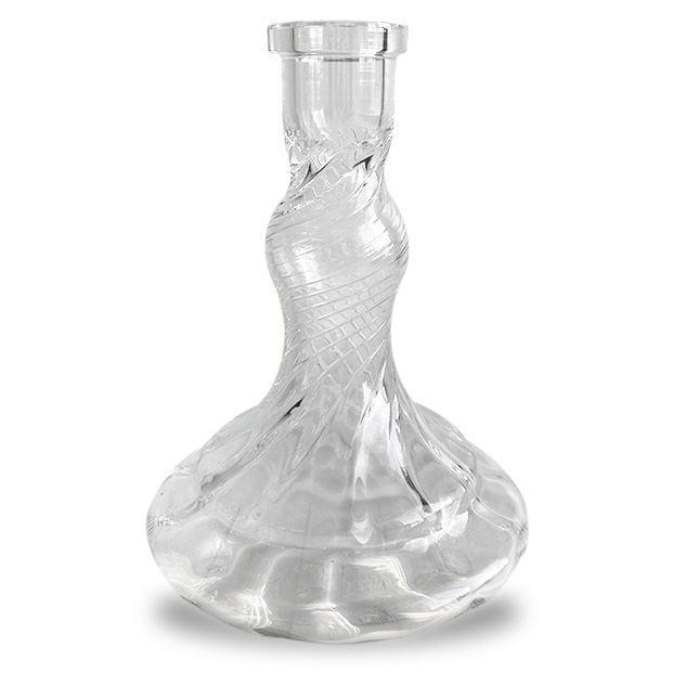 Vessel Glass Shisha Base - Wave (Grooved) - Hookah Shisha - UK - black ...